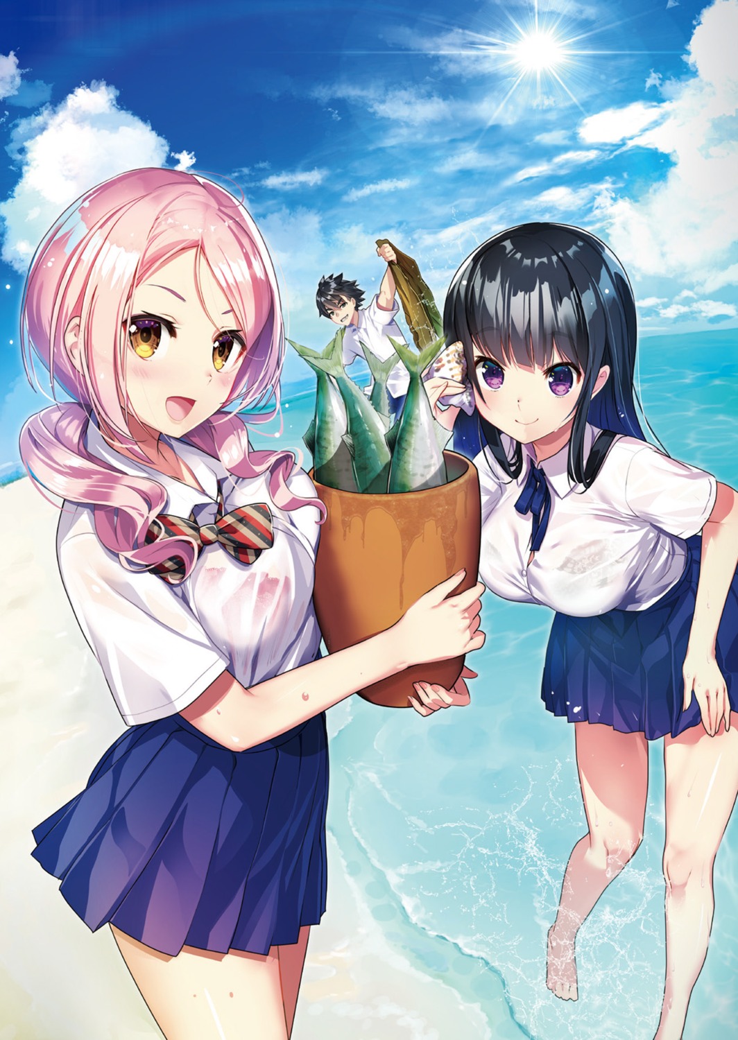 yamacchi bra see through seifuku wet wet clothes | #682310 | yande.re